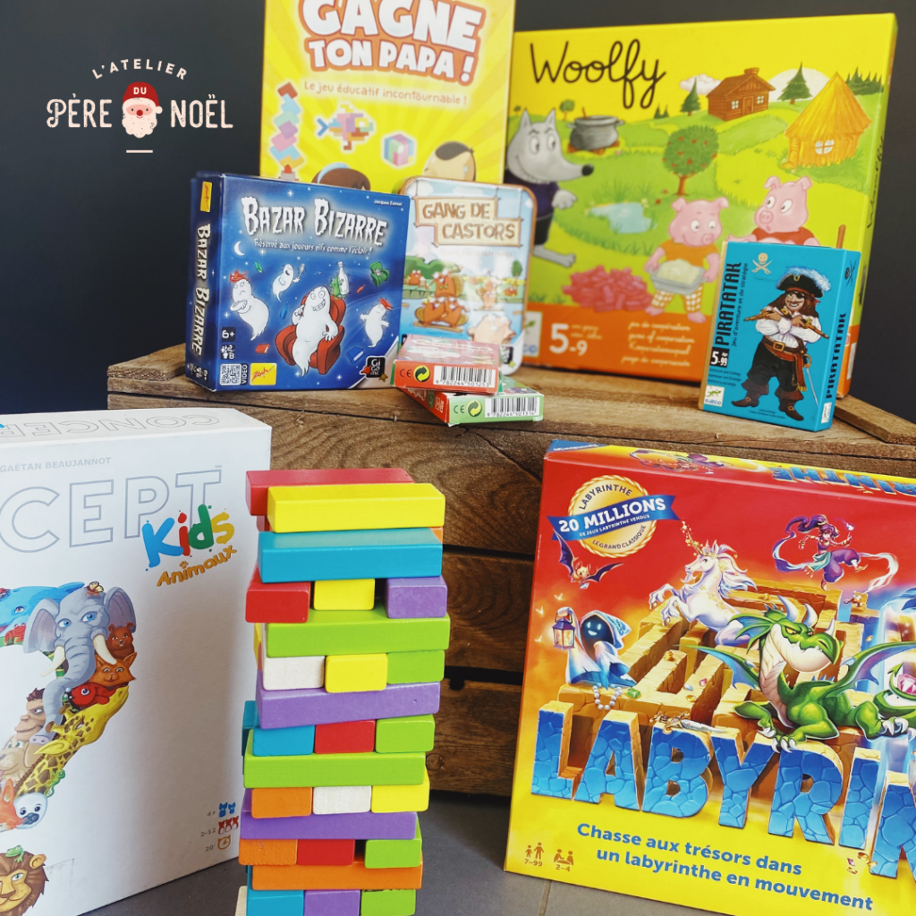 10 jeux de société pour enfant à avoir absolument - L'atelier du Père Noël
