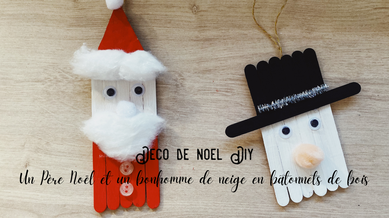 DIY de Noël avec des bâtonnets de bois